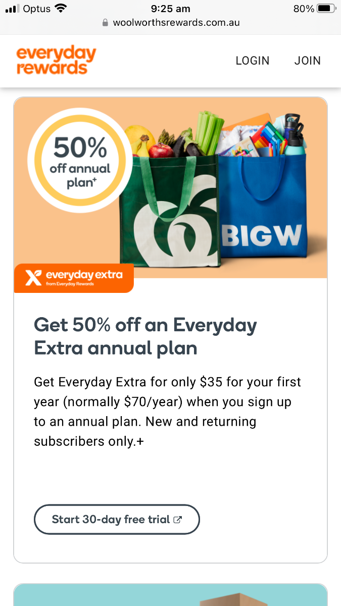 Woolworths everyday extras - Work, Money & Finance - Everybump ...